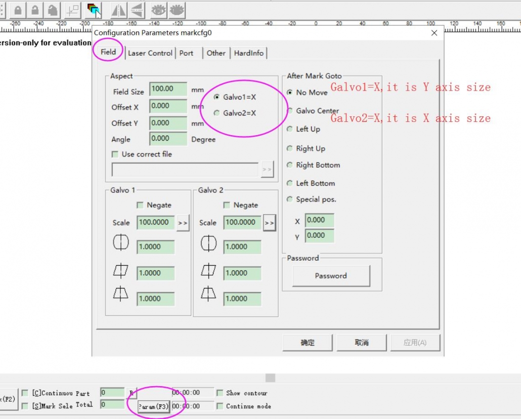 Ezcad design size is not same with red light show size & Marking size ...
