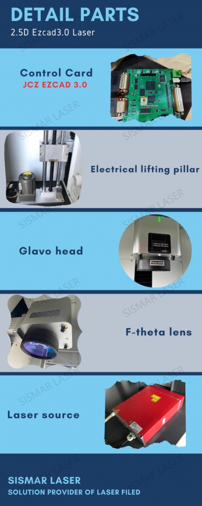 2.5D EZCAD 3.0 Fiber Laser Marking Cutting Machine – Sismar Laser