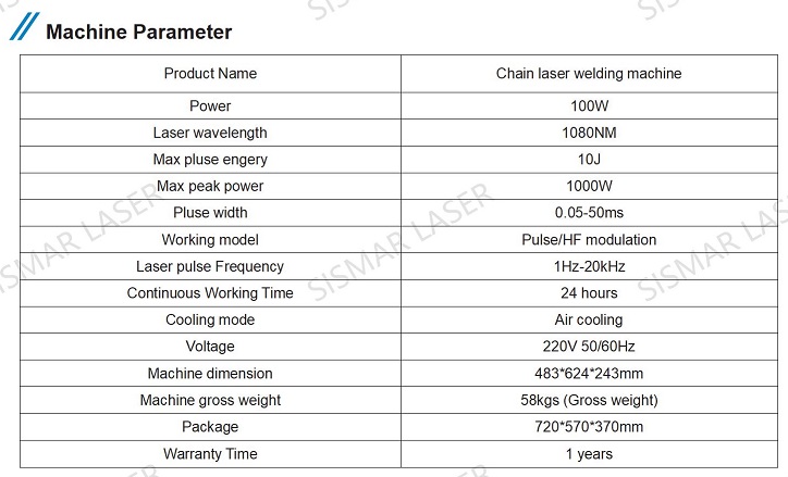 80W/100W/150W Fiber laser welding machine – Sismar Laser