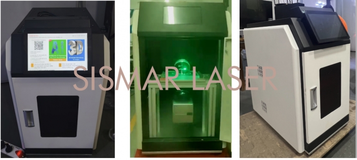 Máquina de grabado láser en cristal de esfera única – Láser verde 3D – Sismar Laser