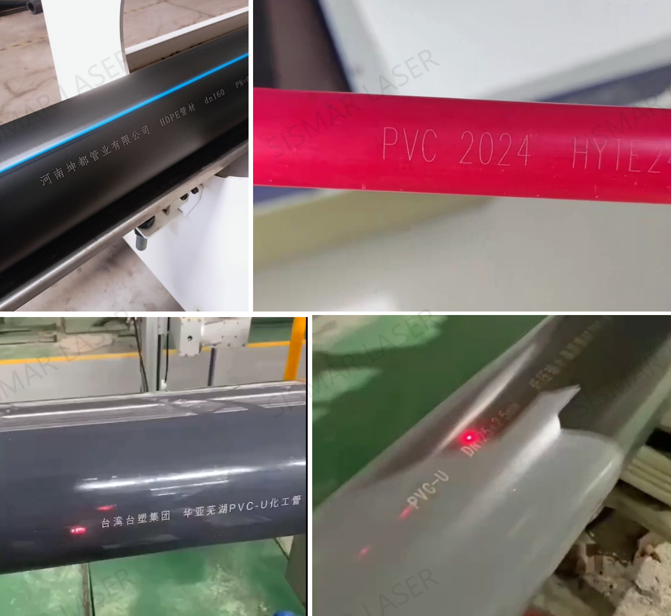 High-Speed Fiber Laser Marking System for PVC PIPE Production Line ...